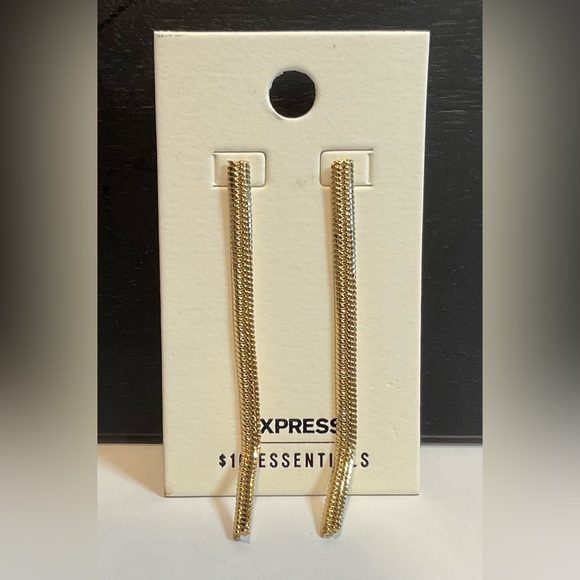 Express Essentials | Jewelry | Nwt Express Essentials Gold Tone Dangle ...